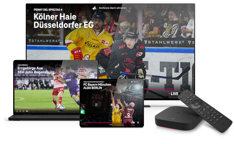 Dein Team live bei MagentaSport!